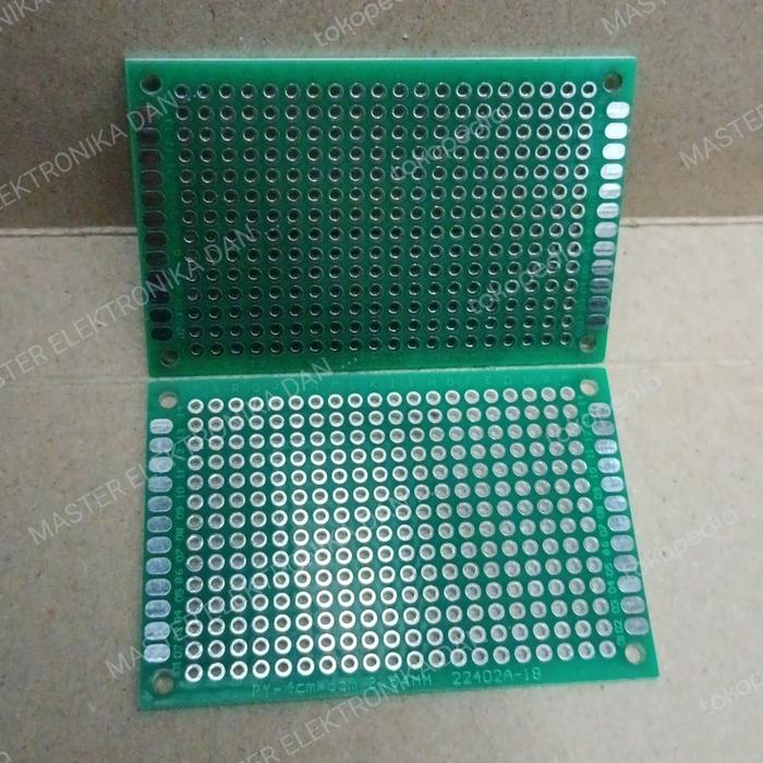 Jual 7301 papan pcb bolong lubang dotmatriks dotmatrix double layer 4x6 ...