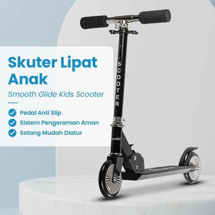 Promo SKUTER ANAK LIPAT OTOPED RODA 2 LED ANTI LICIN SCOOTER KIDS ...