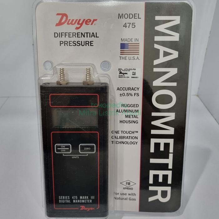 Jual DWYER 475-000-FM MARK III HANDHELLD DIGITAL MANOMETER - Jakarta ...