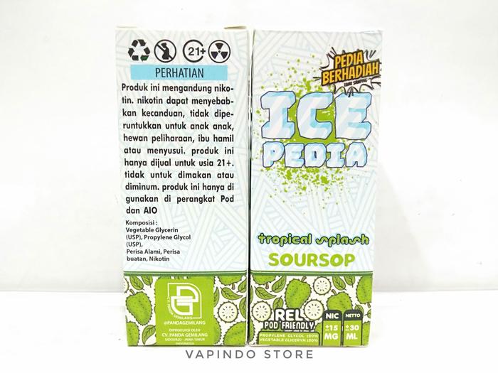 Jual PODS FRIENDLY ICEPEDIA SOURSOP SALT 30ML 15MG ICE PEDIA BY ...
