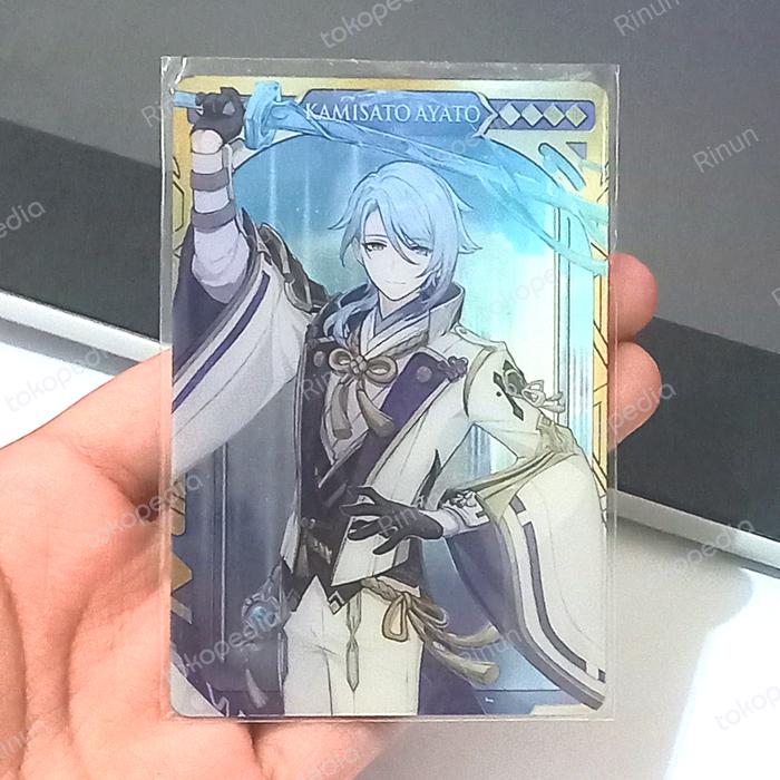 Jual Official Bandai Metal Card - Kamisato Ayato Genshin Impact ...