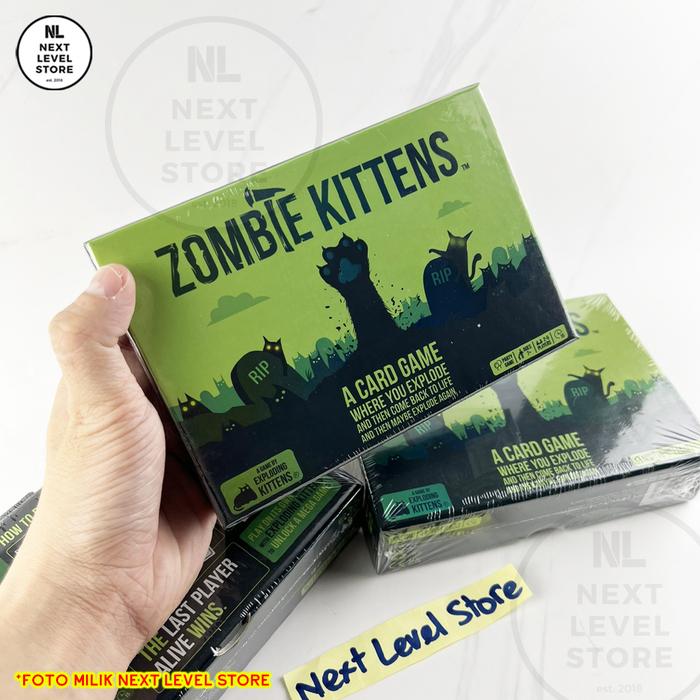 Jual Mainan Kartu Exploding Kittens Permainan Zombi Base Game Edition ...