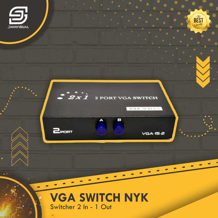 Jual Vga Switch 2 Input 1 Output - Vga Switcher 1-2 In-Out - Kota ...