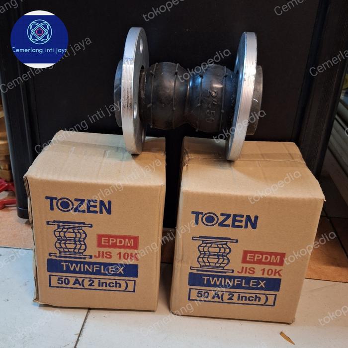 Jual Flexible Joint Rubber Tozen Twinflex jis 10k 2" inch / DN50 10BAR ...