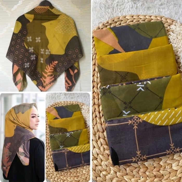 Jual Hijab Segiempat Denay Laser Cut | Hijab Voal Motif Padi Terbaru 2024 - Kota Surabaya ...