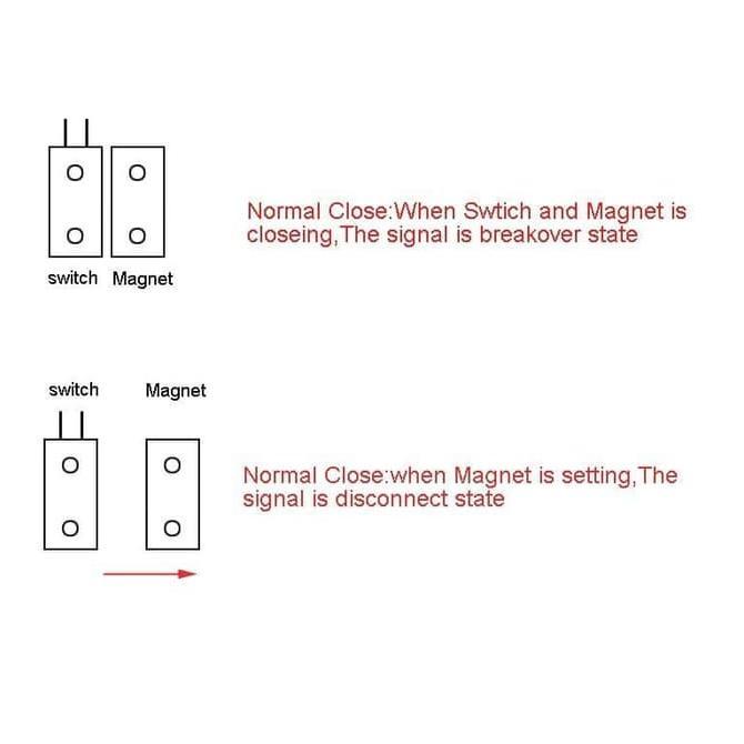 Jual "Golden" MC-38 Magnetic Door Switch arduino Sensor Pintu Jendela ...