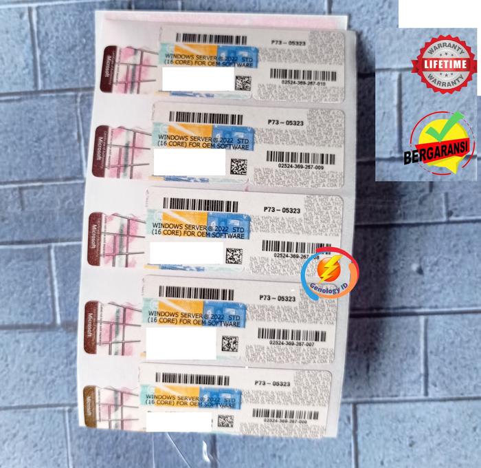 Jual Windows Server 2022 Standard 16 Core 5 Cals Original Lifetime - Jakarta Pusat - Genologhy ...
