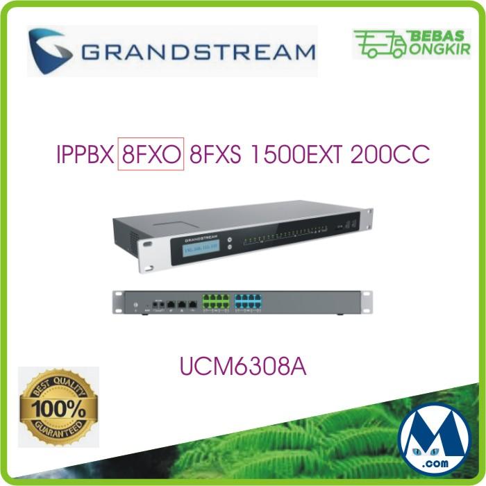 Jual Grandstream UCM6308A Audio Series IP PBX 8FXO 8FXS 1500EXT 200CC ...