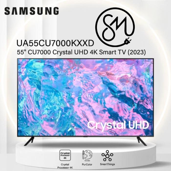 Jual LED TV Samsung UA55CU7000KXXD 55 inch Crystal UHD 4K 55CU7000 ...