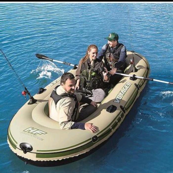 Jual Perahu Karet BESAR Muat 4orang Aman dilaut danau,Dayung stainles ...