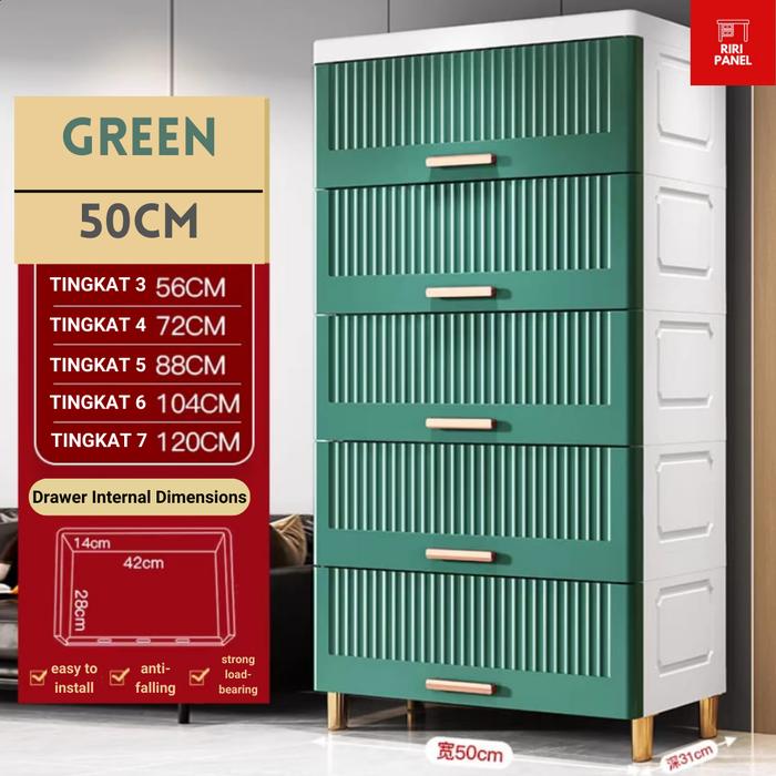 Jual Riri MW50108 Lemari Penyimpanan Laci Lemari Penyimpanan Kamar ...