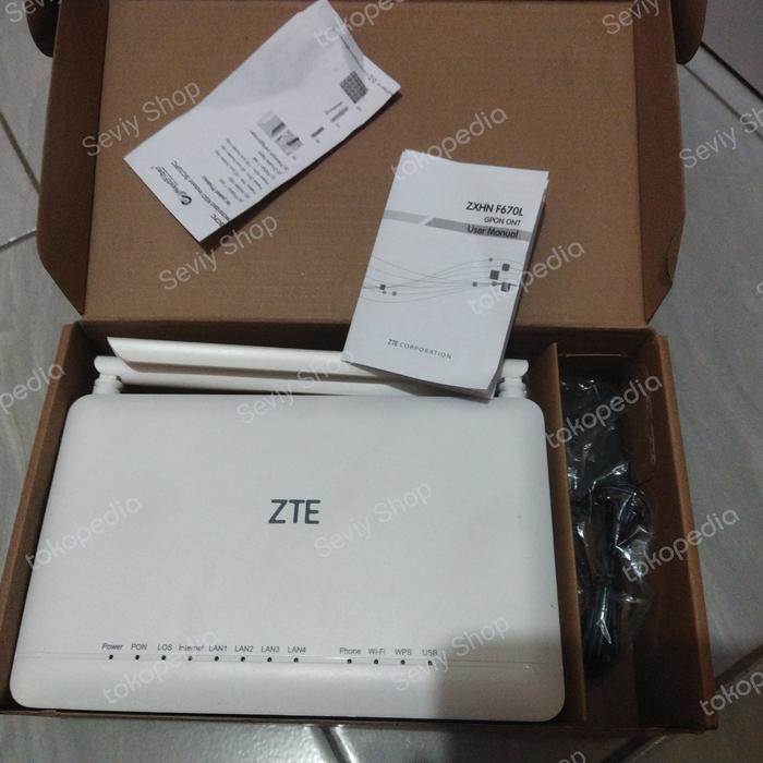 Jual Modem GPON ONT ZTE F670L Dual Band Port Biru - Jakarta Barat ...