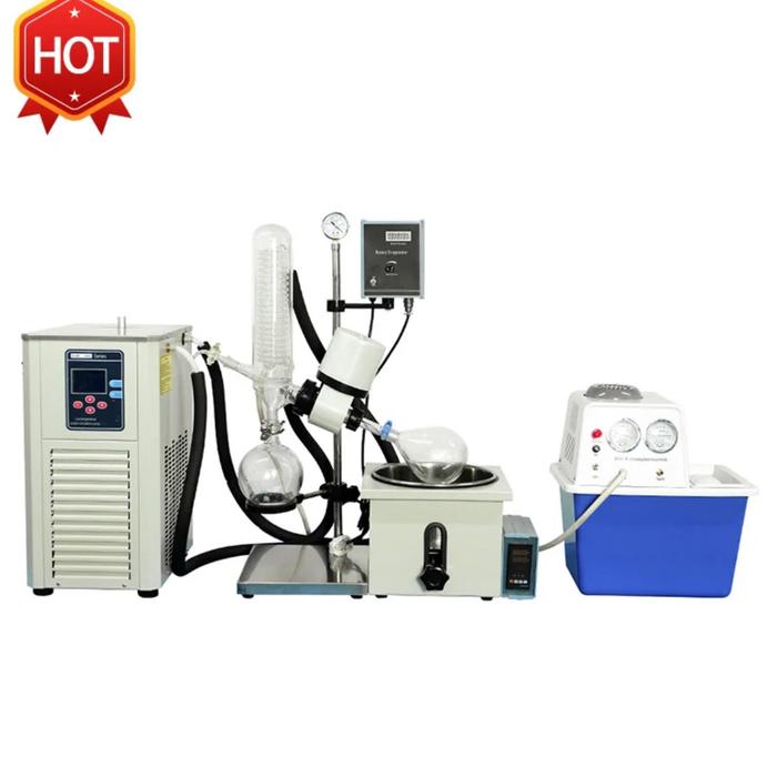 Jual Lab Vacuum Rotary Evaporator rotovap 3L with chiller and pump ...