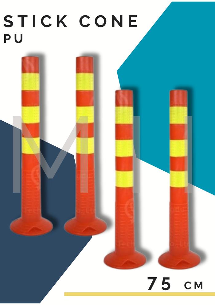 Jual Stick Cone PU Karet Elastis/T-Top Bollard / Stik Tiang Pembatas ...