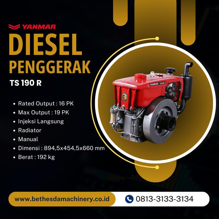 Jual Diesel Penggerak Yanmar TS 190 R 19 PK Radiator Manual - Jakarta Selatan - B3 Genset Store ...