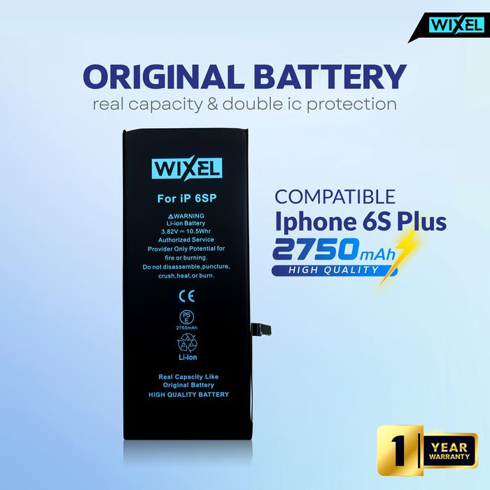 Promo WIXEL Baterai Apple Iphone 6S+ 6S PLUS Batre Double Power Ori ...
