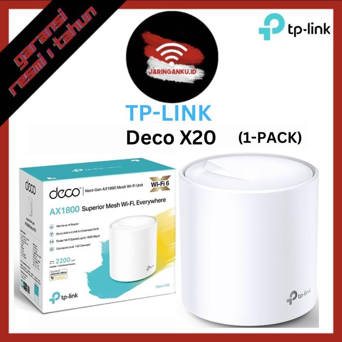 Jual TP-LINK DECO X20 ( 1 PACK ) AX1800 Whole Home Mesh Wi-Fi 6 Tplink ...