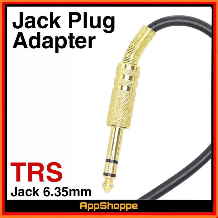 Jual Adapter Jack Plug Audio Stereo Male Metal Connector With Spring ...
