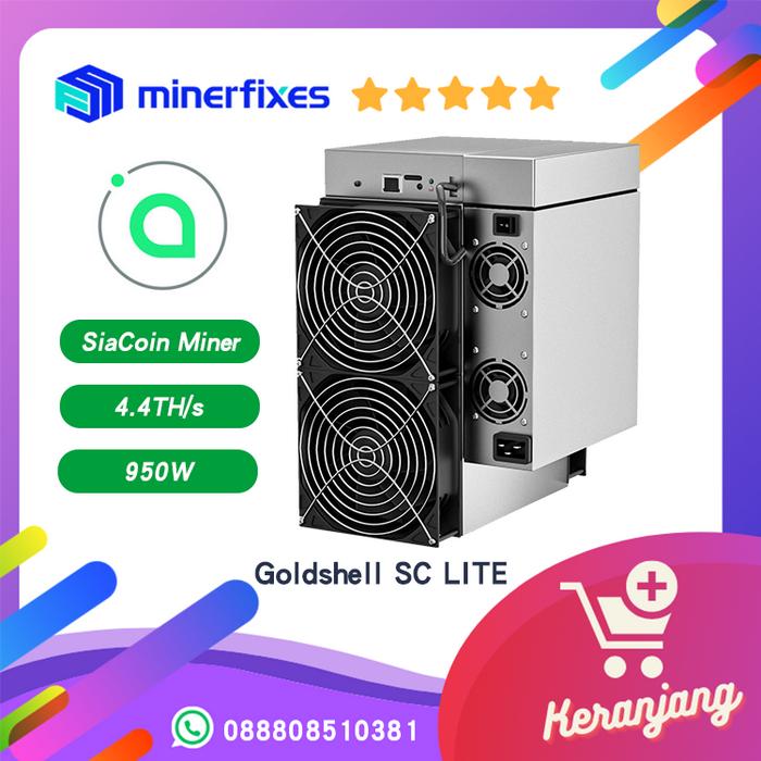 Jual Goldshell SC LITE Sia Coin Miner 4.4 Th/s 950W - Jakarta Barat ...