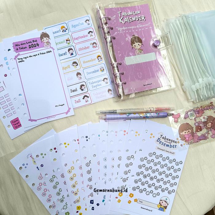 Jual Paket Binder Nabung Kalender Satu Tahun Set Lengkap ...