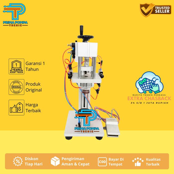 Jual Pneumatic perfume capping machine LTX-80 bottle cap fiiling parfum ...