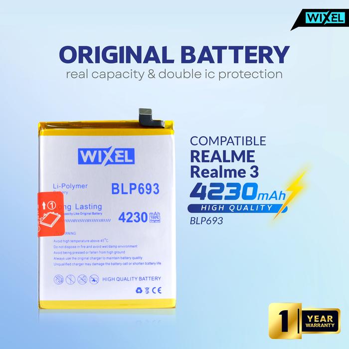 Promo WIXEL Baterai BLP693 Realme 3 Batre Batrai Double Power Original ...