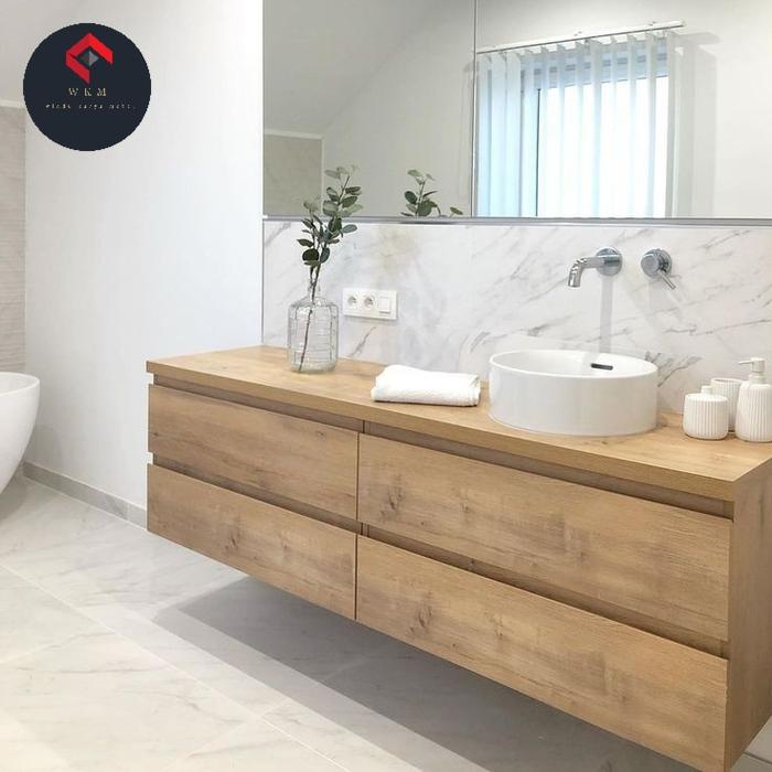 Jual cabinet wastafel gantung sink wastafel kayu - Jakarta Barat ...