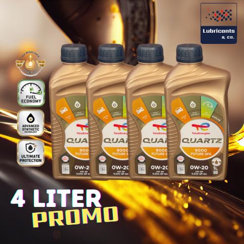 Jual Oli Total Quartz 9000 0w20 4 Liter API SP GF-6A PROMO kemasan ...