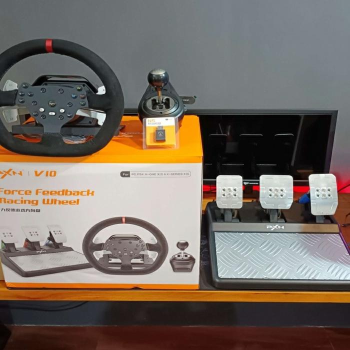 Jual Game racing 3 in 1 : stir + pedal speed + shifter - v10 pro stir ...
