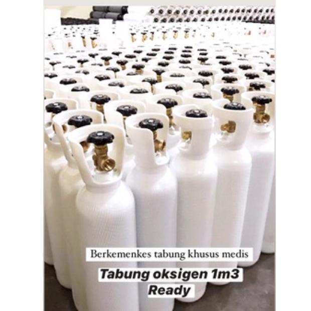 Jual Tabung oksigen O2 1 m3 + isi Oxygen Oxigen 1m3 (satu meter kubik ...