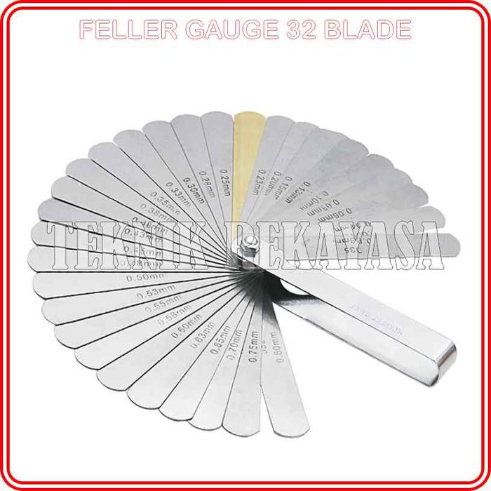 Jual FELLER GAUGE FEELER GAUGE FULER GAUGE FELER GAUGE 32 BLADE - Kab ...