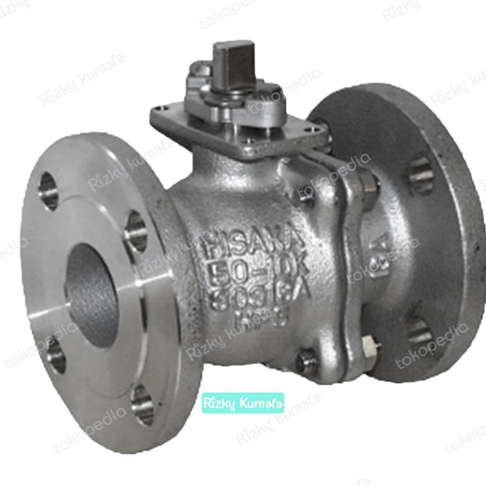 Jual Ball Valve HISAKA Stainless SS304 Flange Jis 10K 2" Inch 10K-50 - Kota Surabaya - Rizky ...