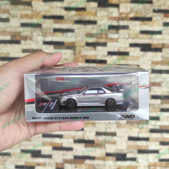 Jual Inno64 Nissan Skyline GTR R34 R-Tune Nismo Silver Inno 64 - Kab ...