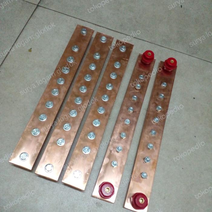 Jual busbar tembaga 5mm x 50mm x 300mm cutom busbar Busbar custom ...