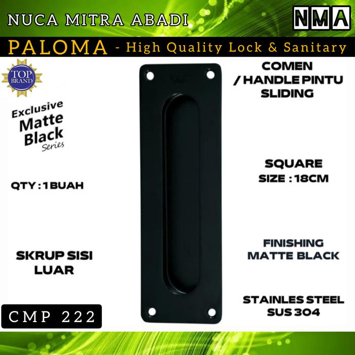 Jual HANDLE TANAM PINTU GESER SLIDING 18CM KOTAK HITAM BK PALOMA CMP 222 - Jakarta Barat - NUCA ...
