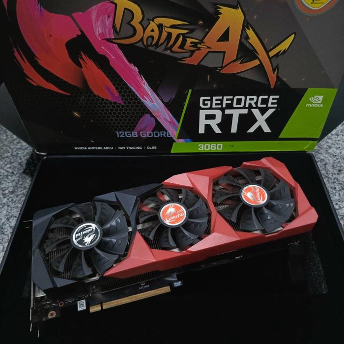 Jual COLORFUL RTX 3060 12GB GDDR6 TRIPLE FAN VGA GAMING // RTX3060 ...