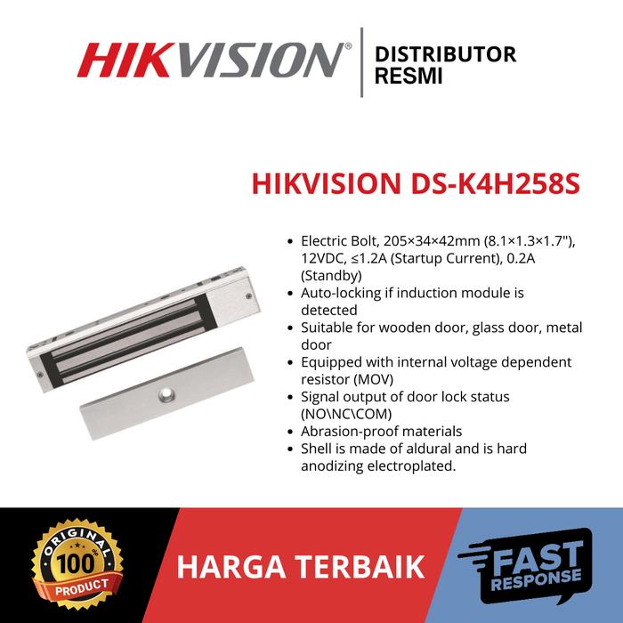 Jual HIKVISION DS-K4H258S VALUE SERIES MAGNETIC LOCK - Kota Malang ...