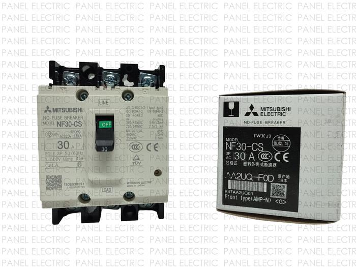 Jual NO FUSE BREAKER NFB MCCB 3P MITSUBISHI NF30-CS 5A/10A/15A/20A/30A - 5A - Jakarta Barat ...