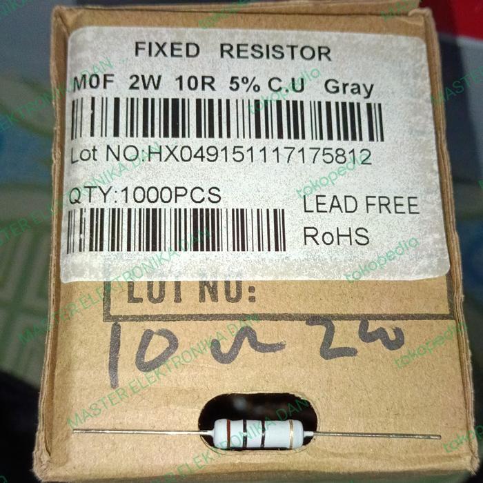 Jual 7606 resistor 2 watt 2watt 10r 10ohm taiwan 5persen - Jakarta Barat - MASTER ELEKTRONIKA ...