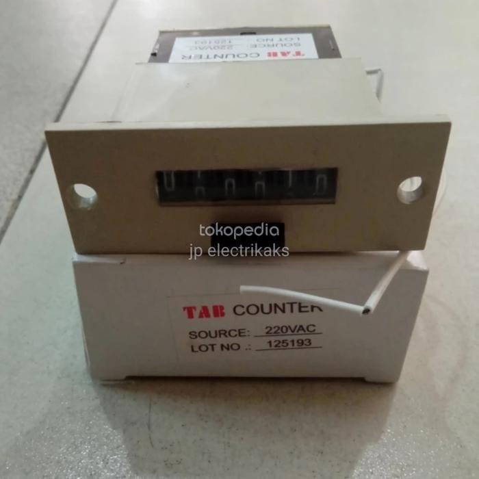 Jual Counter Timer Analog 6 Digit Dengan tombol Riset 220VAC 50Hz LFC-6 ...