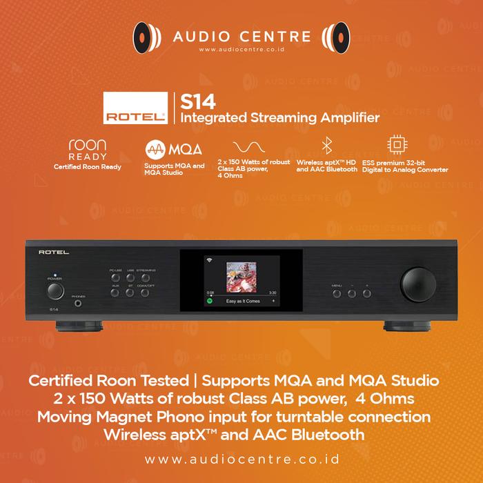 Promo Rotel S14 S 14 Integrated Streaming Amplifier with MQA Cicil 0% ...