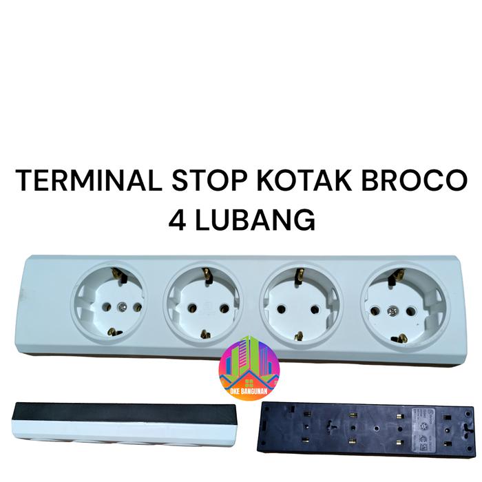 Jual stop kontak broco 4 lubang terminal colokan 4 - Steker - Kota ...