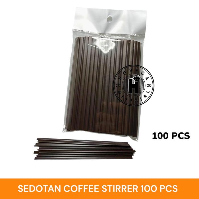 Jual SEDOTAN KOPI STIRRER / SEDOTAN PIPIH / STRAW HOT COFFEE - 100 PCS ...