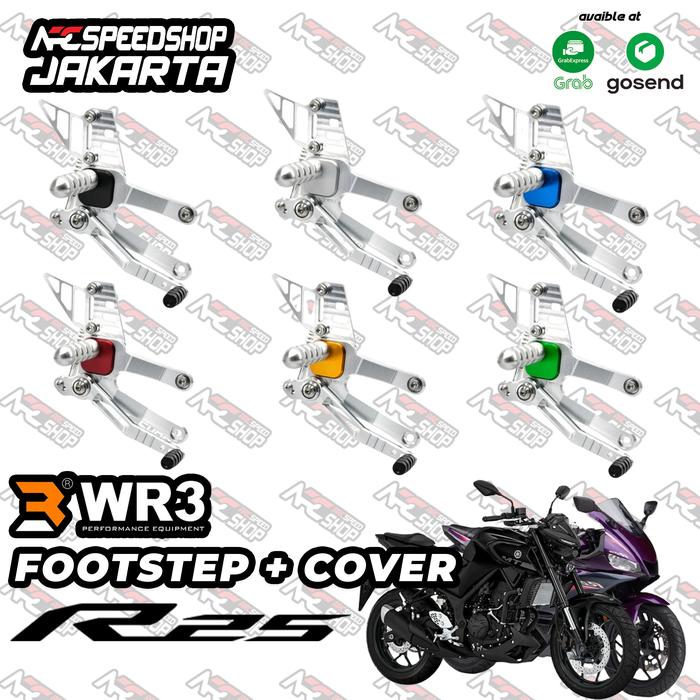 Jual Footstep Underbone WR3 Yamaha R25 / MT25 - Black, Gold - Jakarta ...