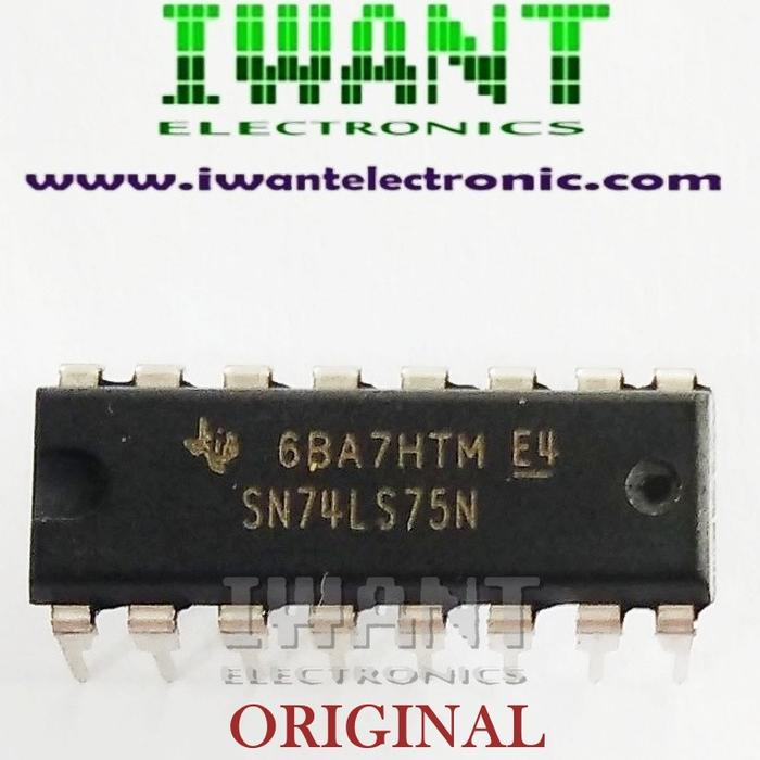 Jual 74LS75 SN74LS75N ORIGINAL IC 74LS75N DIP 7475 74 LS75 ORIGINAL ...