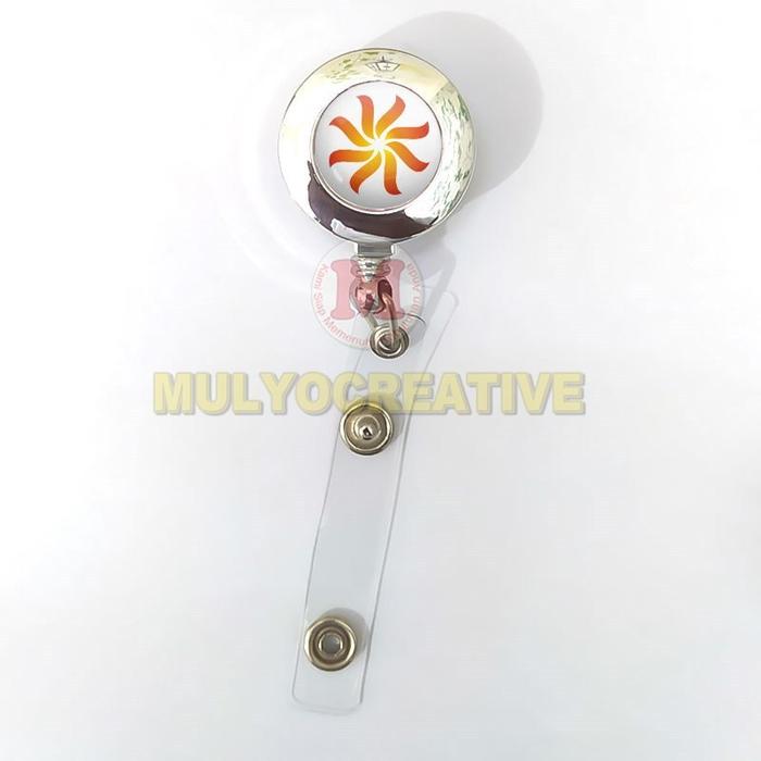 Jual ID Card Yoyo Bulog Gantungan ID Card Holder Logo Bulog - Silver ...