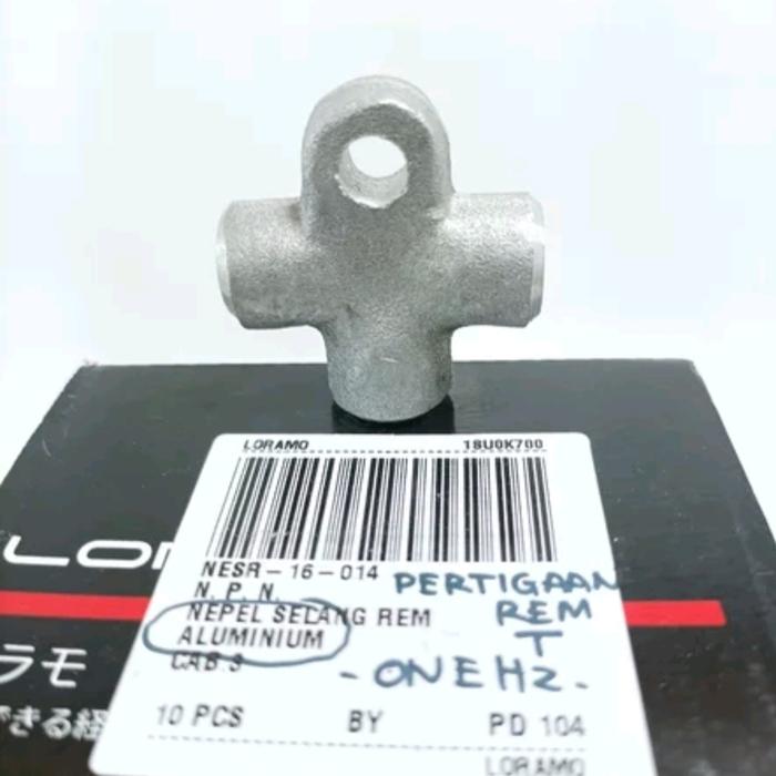 Jual Terminal Nepel Selang Rem Cabang 3 Model T Bahan Alumunium Merk ...