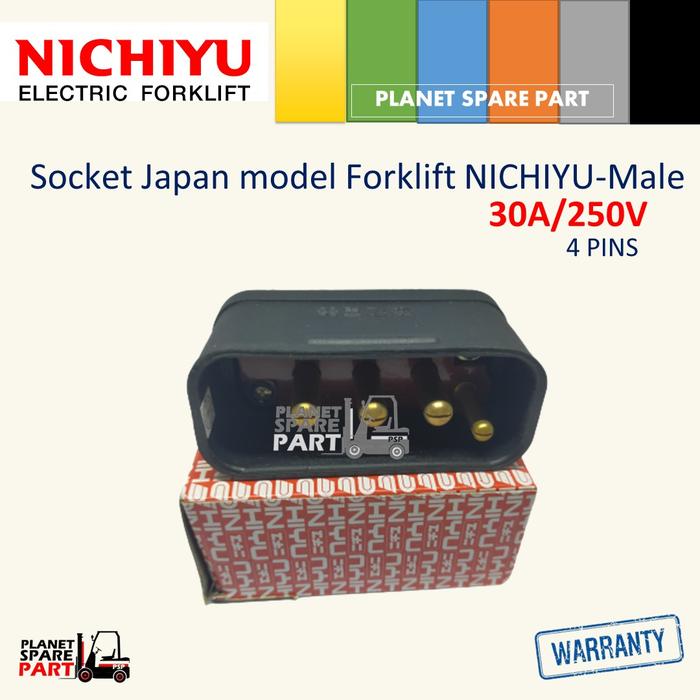 Jual Socket Japan model Forklift NICHIYU Male 5 Pin -30 A/ 250V - Kota ...