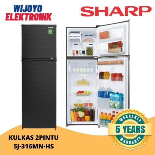 Jual KULKAS 2 PINTU SHARP SJ 316 MN-HS 256L TANPA BUNGA ES NO FROST ...