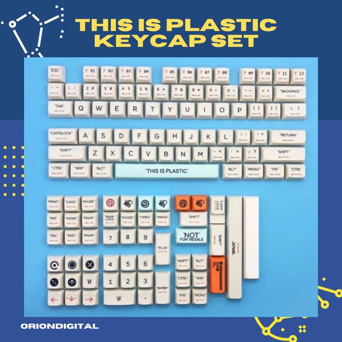 Jual This is plastic light-blue cream PBT Keycap Keycaps XDA Cherry Pro ...